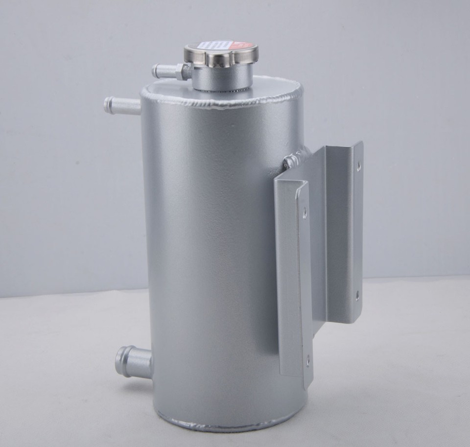 Universal Aluminum Radiator Coolant Overflow Expansion Header Water ...