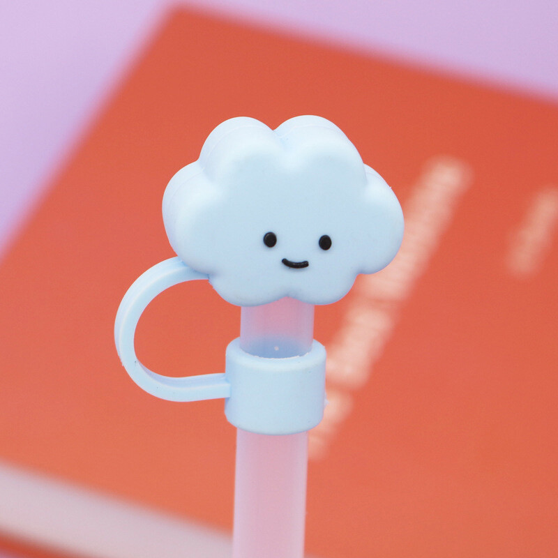 1PCS Cute Straws Cap Straw Sleeve Drinking Straw Silicone Cover ...