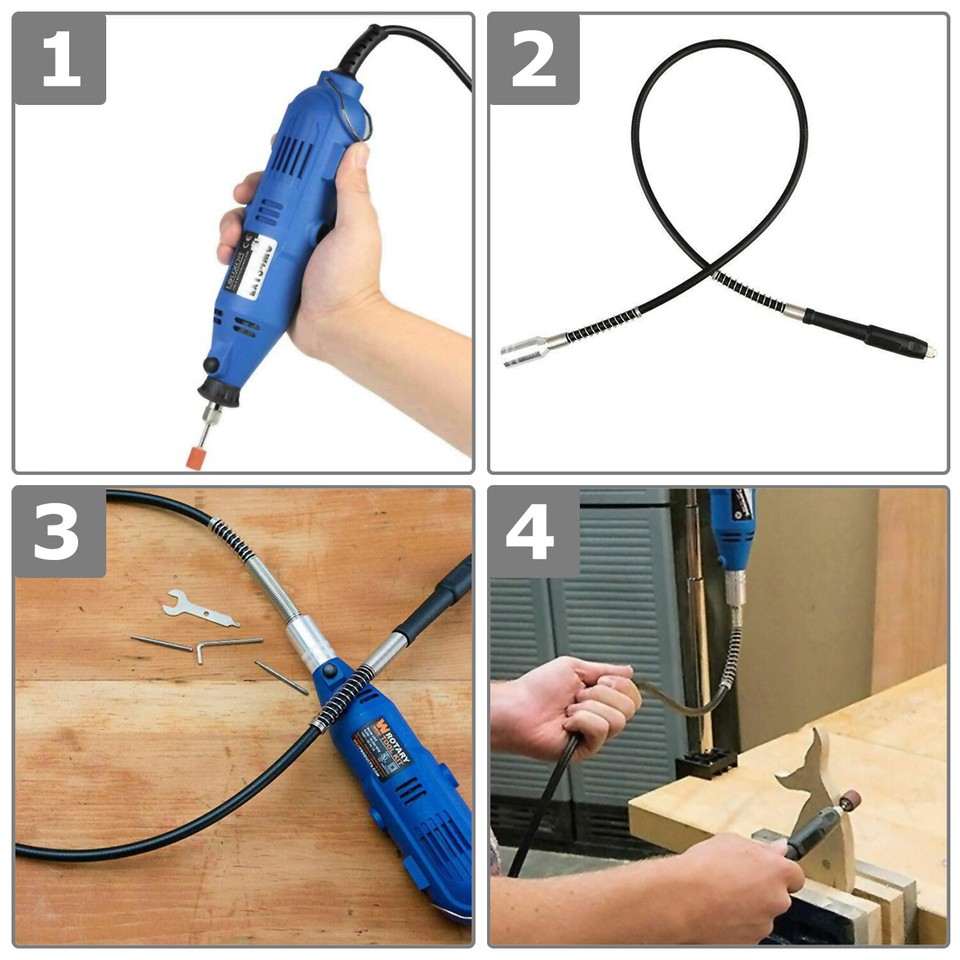 For Dremel 42" Extension Flexible Rotary Drill Tool Drive Flex Shaft ...