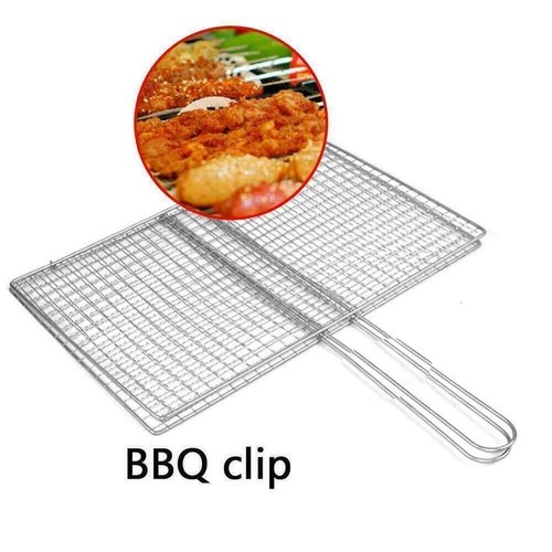 Barbecue Barbecue Net Iron Vegetable Clip Hot Grilled Fish Net Picnic ...