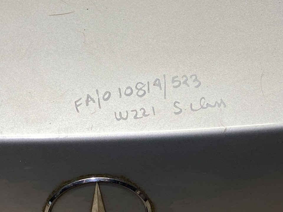 MERCEDES BENZ W221 S CLASS SALLON REAR BOOT LID / TAILGATE SILVER | eBay UK