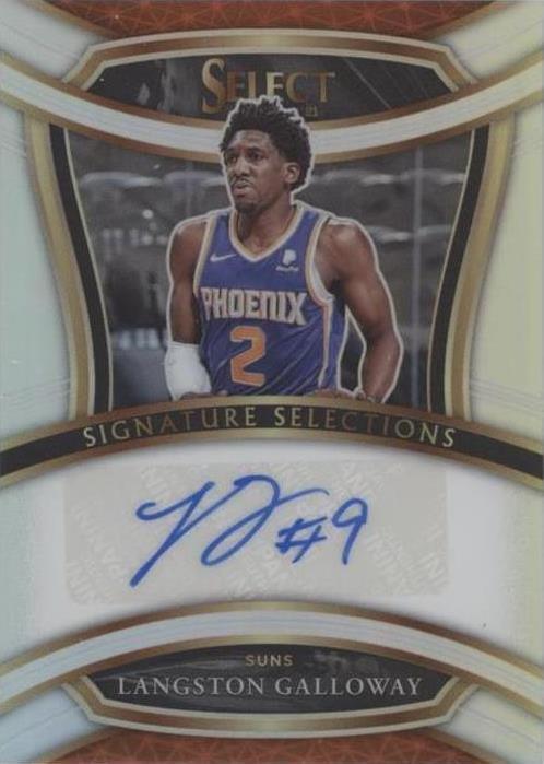 2020-21 Panini Select - Signature Selections Langston Galloway #SIS-LGS ...