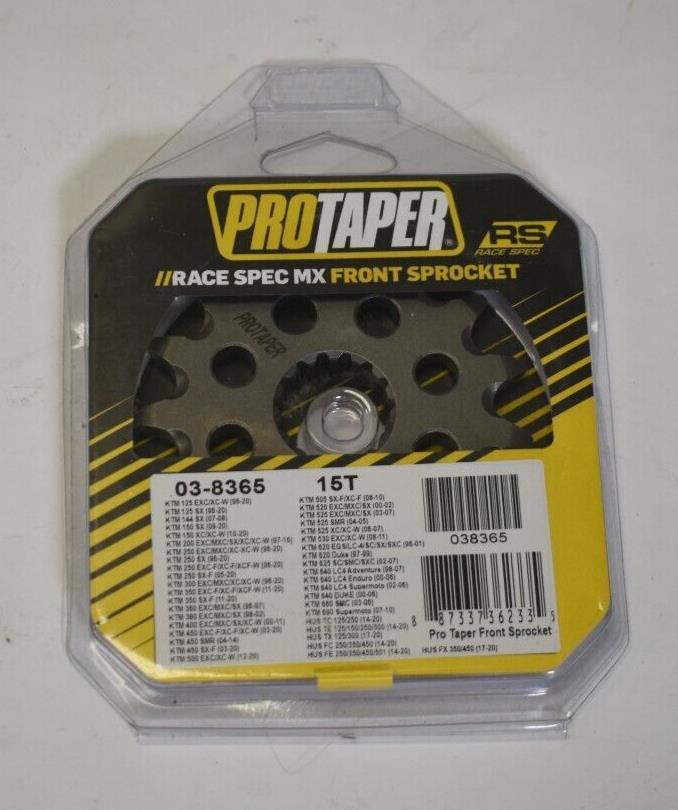 Pro Taper MX Race Spec Front Sprocket 038365 15T Core Refined 655M13 ...