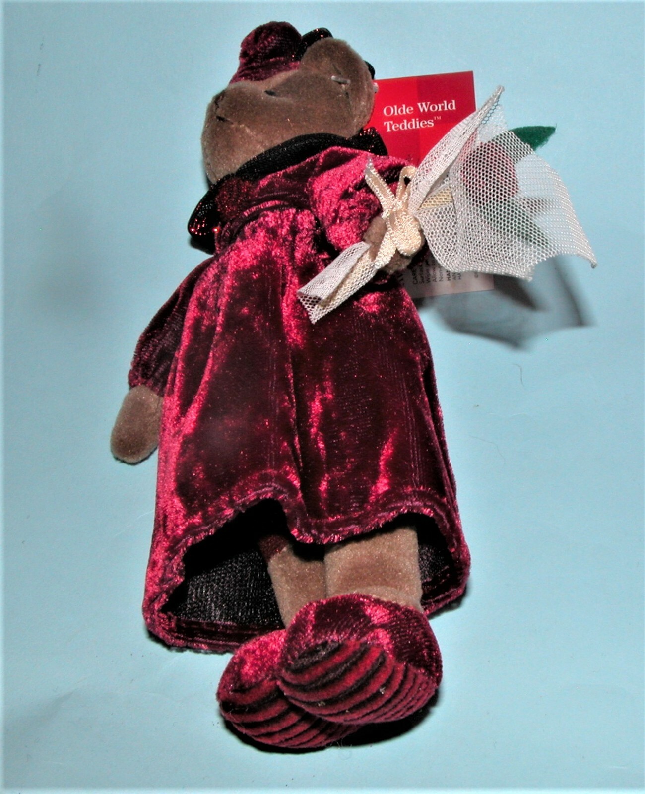Russ Berrie Winter bear doll #4673 "Avril" NEW, Old World Teddies 7in ...