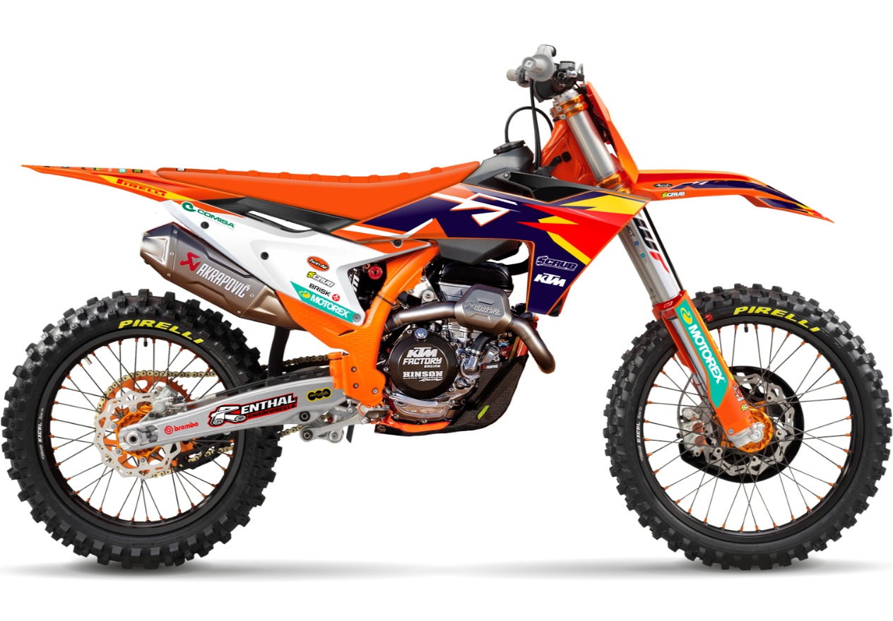 KTM Graphic SX SXF 2023 2024 125 150 250 300 350 450 Decals XC XCf ...