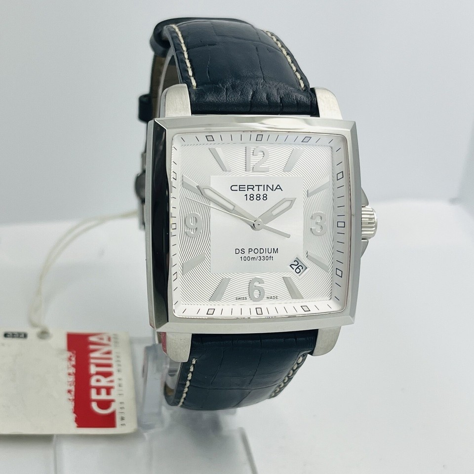 Certina DS Podium Women's 36mm Steel Sapphire Crystal Square Watch ...