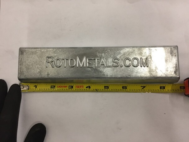 Whole Linotype Alloy Ingot About 5 pounds (4% Tin, 12% Antimony and 84% ...