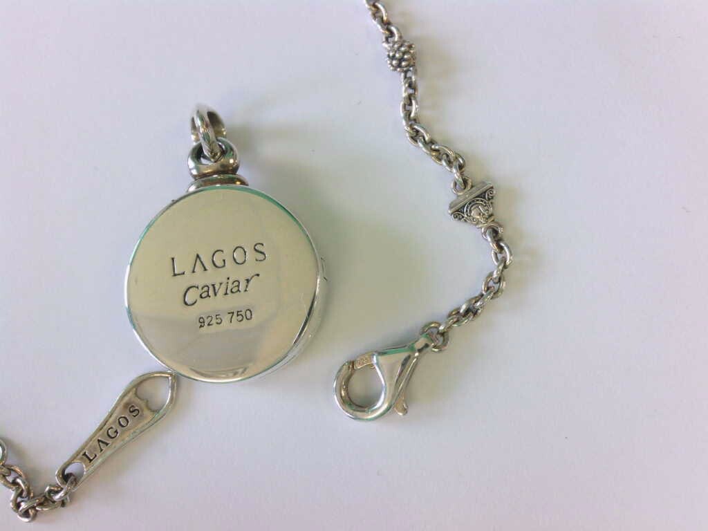 Beautiful LAGOS Caviar 925/750 Round Heart Locket Pendant and 18 ...