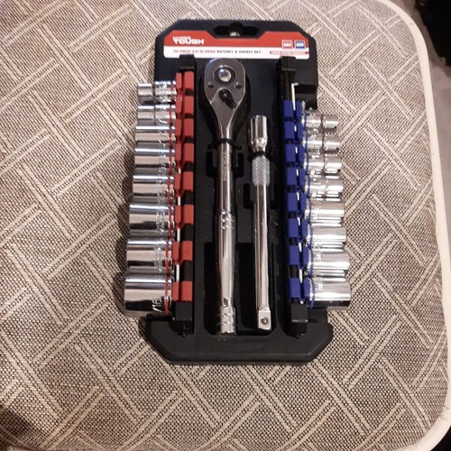 Hyper Tough 20-Piece 3/8-Inch Drive RATCHET SOCKET SET SAE & METRIC ...