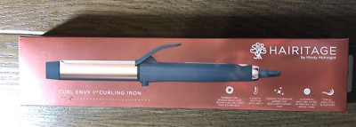 Hairitage Curl Envy Ceramic Tourmaline Curling Iron 1" Barrel 4 Heat ...