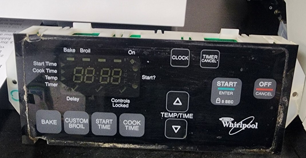 Whirlpool Range Board With Black Overlay 6610464 | eBay