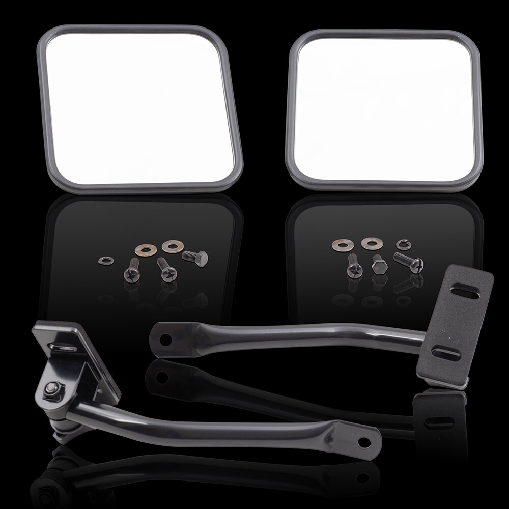 Pair Set Quick Release Mirrors Relocation off Road for Jeep Wrangler ...
