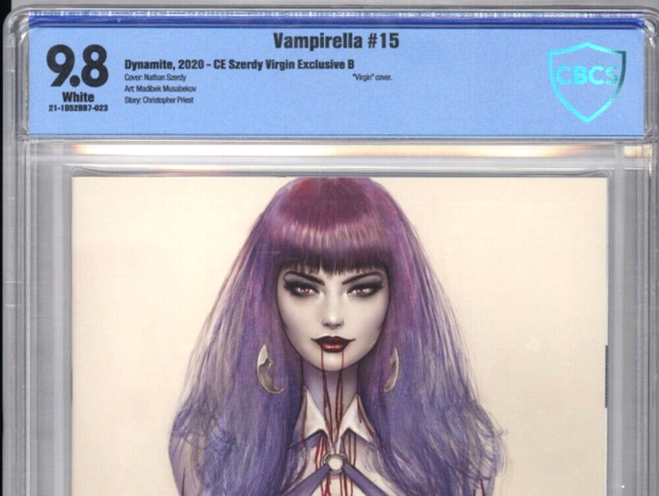 Vampirella #15 CBCS 9.8 Nathan Szerdy VIRGIN Variant 2020 RARE HTF | eBay