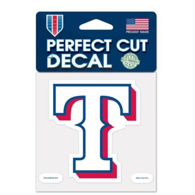 Texas Rangers 4"x4" Perfect Cut Car Decal [NEW] MLB Auto Sticker Emblem ...