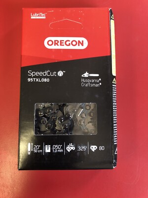 1- Oregon 20" chainsaw chain 95TXL080G narrow kerf .325 .050 80 DL G80 ...