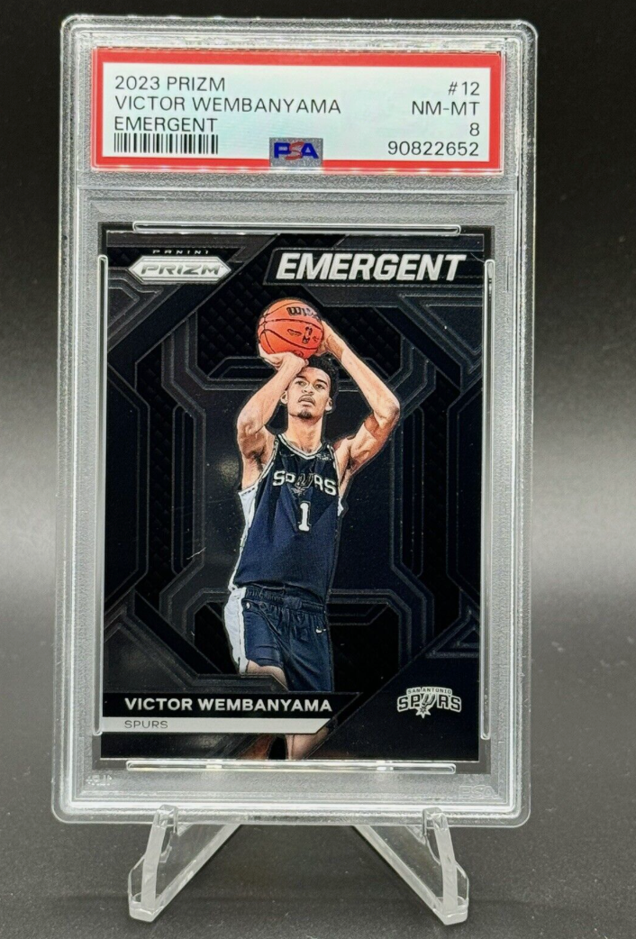 2023-24 Panini Prizm - Emergent Silver Prizm #12 Victor Wembanyama (RC ...