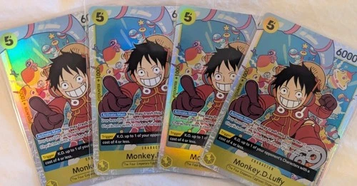 PRB02 English - Monkey.D.Luffy - OP07-109 - SR - NM x4 | eBay