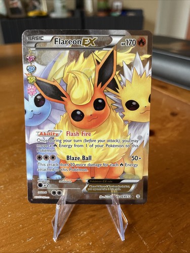 Pokemon Generations Radiant Collection Full Art Flareon EX RC28/RC32 MP ...