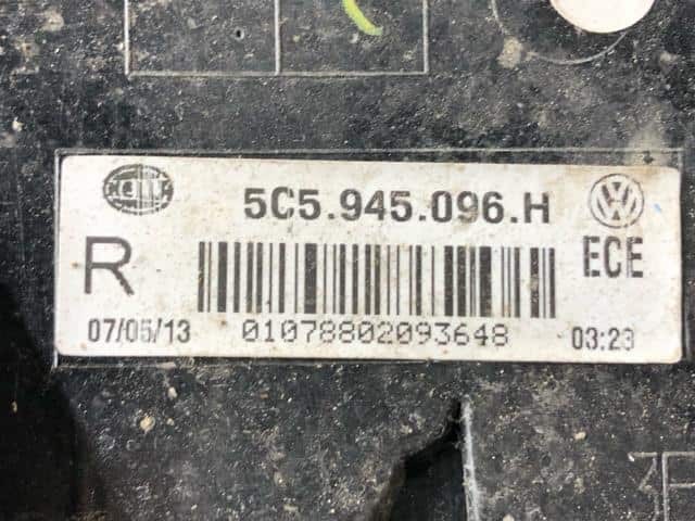 VOLKSWAGEN The Beetle 2013 DBA-16CBZK Right Tail Light [Used ...