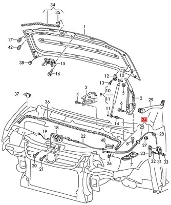 Genuine Lid Lock Cable Rear VW Caddy Touran 2K0823535 | eBay
