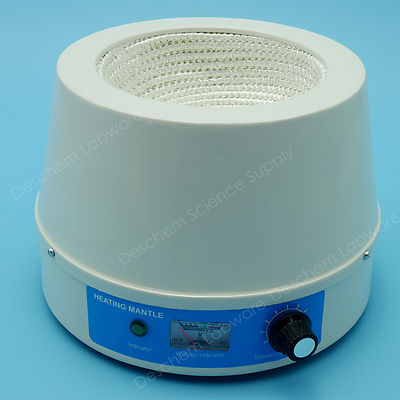 2000ml,120V,Electric Temp Regulation Heating Mantle,2L,500W,Sleeve,Lab ...