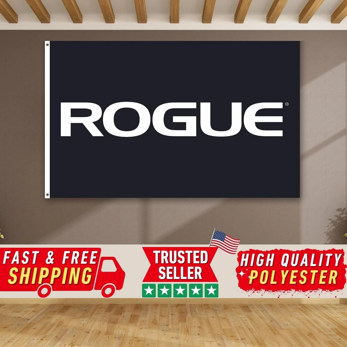 Rogue Fitness Logo Flag