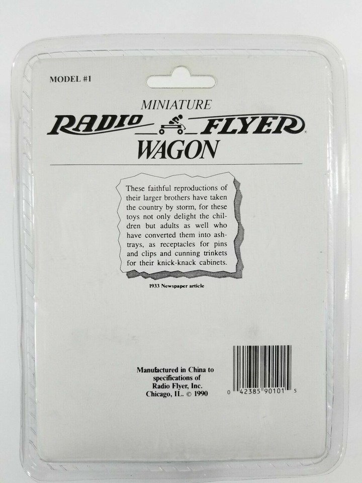 Miniature Radio Flyer Wagon Model#1 | eBay