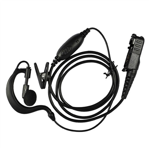 G Shape Earpiece Headset Mic PTT for Motorola Mototrbo Walkie Talkie 2 ...