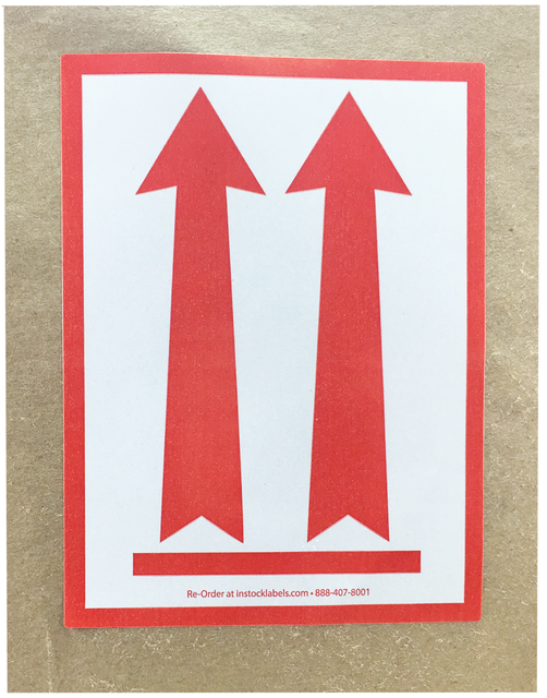 Air Specialty Red Arrows Up Labels 3 x 4 Inch 500 Adhesive Stickers | eBay