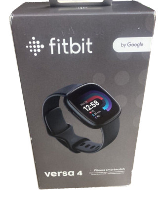Fitbit Versa 4 Fitness Smartwatch - Black / OPEN BOX | eBay