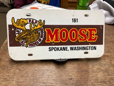Novelty License Plate Loyal Order Of Moose Lodge Spokane Washington 161 ...