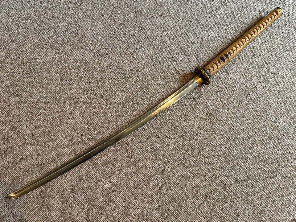 Japanese IJA WWII Type 95 NCO Shin Gunto Sword Katana Matching Numbers ...