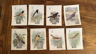 1927 Set of 16 American Song Bird Trading Cards Singer Sewing Machines ...
