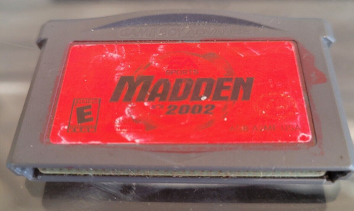 NINTENDO GAMEBOY ADVANCE MADDEN 2002 GAME FROM A LOCAL ESTATE | eBay