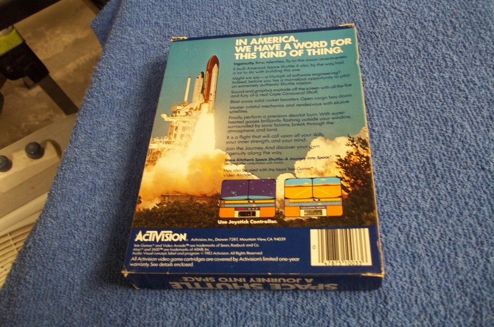 NOS FACTORY SEALED BOX ATARI 2600 SPACE SHUTTLE GAME IN BOX BY ...