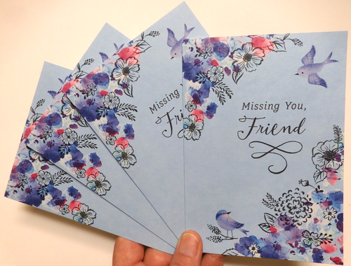 4 Cards Hallmark Heartline Encouragement Missing You Friend Looking ...