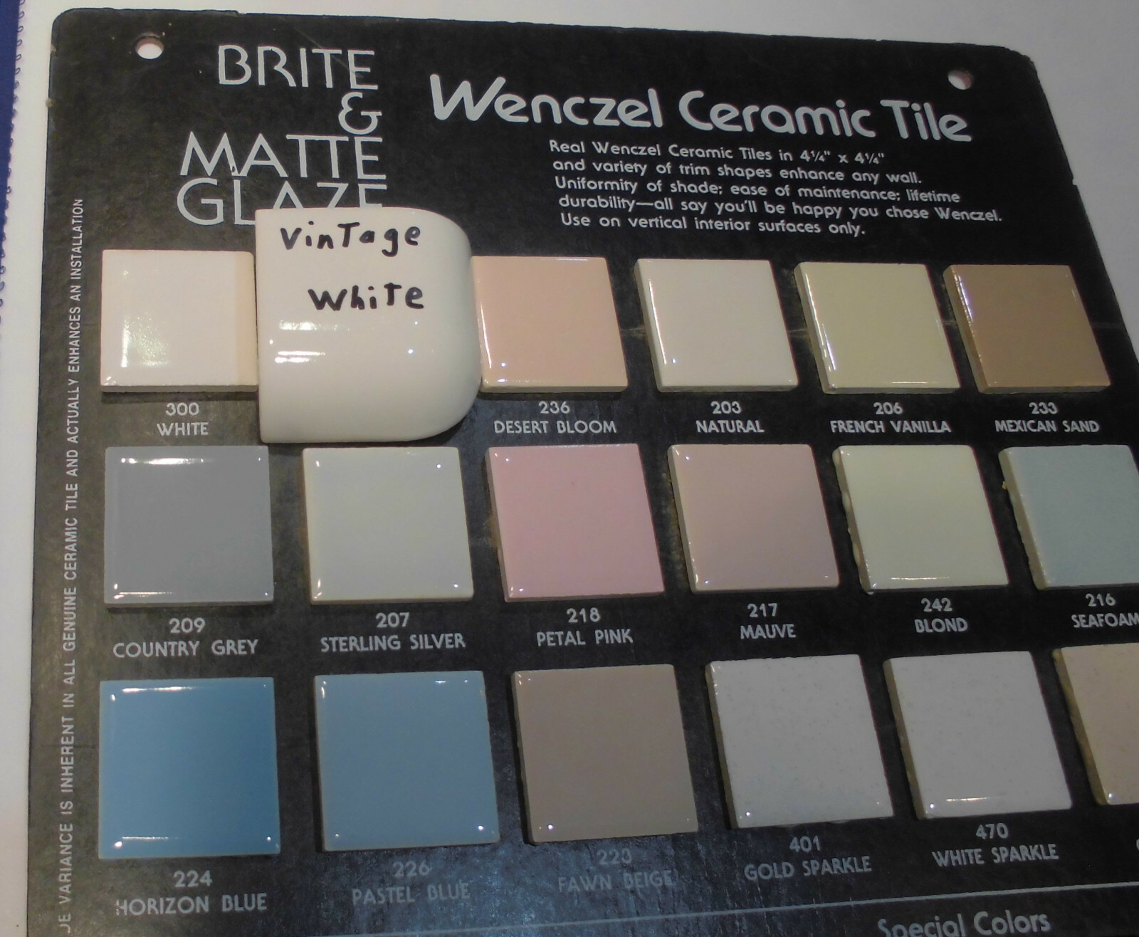 2 pcs.*Vintage White* Ceramic Bullnose outside corner radius tile 2" X ...