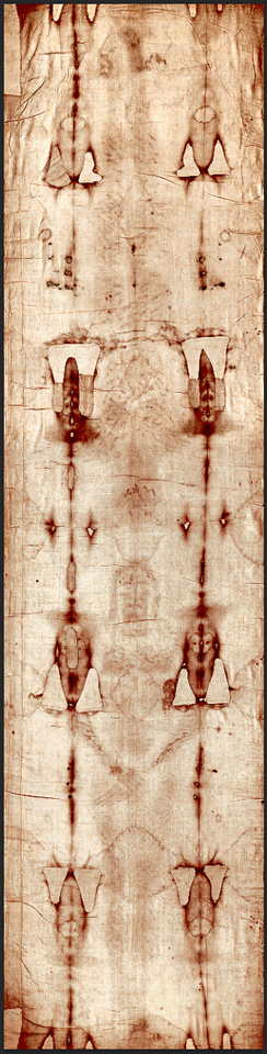 SHROUD OF TURIN FULL SIZE 3’x12’ JESUS CHRIST BURIAL CLOTH REPLICA ...