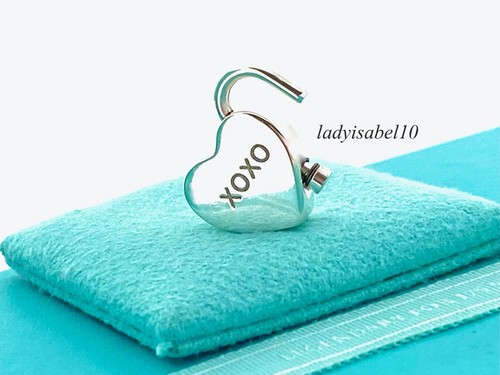Tiffany & Co. Xoxo Xo Heart Padlock Lock Love Charm Pendant Silver w ...