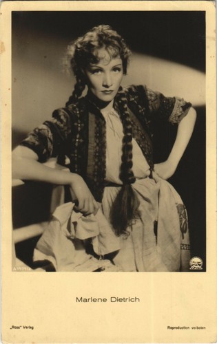 PC MARLENE DIETRICH, MOVIE STAR, ROSS 1577, Vintage REAL PHOTO Postcard ...