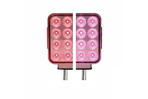 Dual Revolution Double Face Double Post Square LED (Amber/Red/Pink)-(44 ...