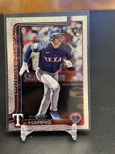 Dustin Harris RC 2025 Topps Series 2 - Sand Glitter SP - Rangers | eBay