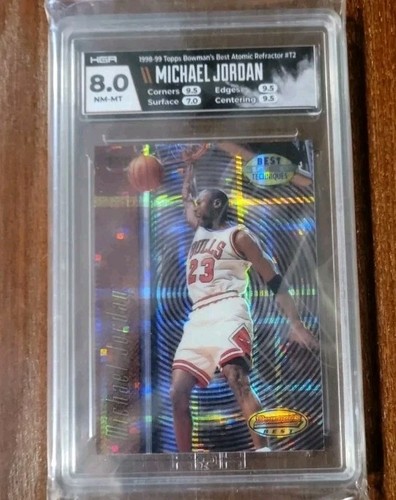 Michael Jordan 1998-99 Bowman's Best Graded 8! Techniques #T2 Atomic Refractor!! | eBay