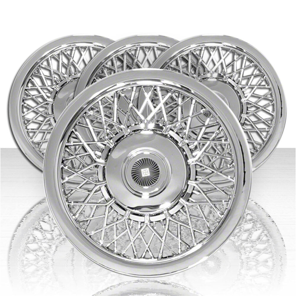 15" Set of 4 Wheel Covers Full Rim Push On Hub Caps for R15 Tire ...