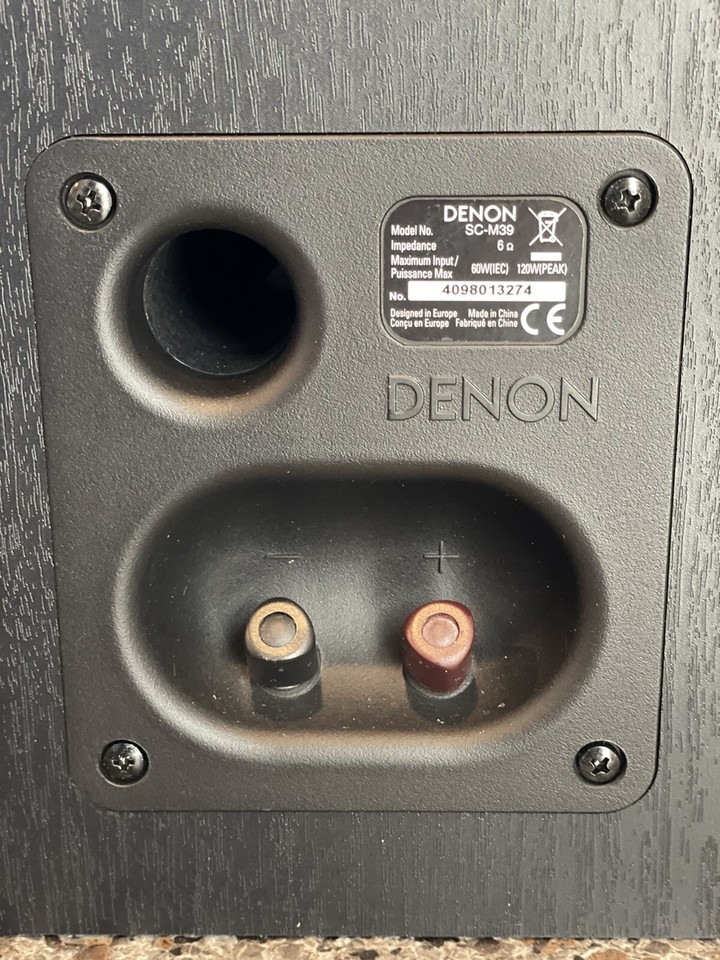 Denon SC-M39 Bookshelf Speakers Black - READ | eBay