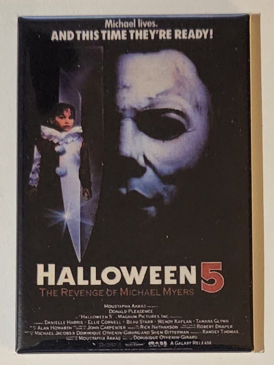 Halloween 5 Movie Refrigerator Magnet 2" by 3" Poster Horror Michael ...