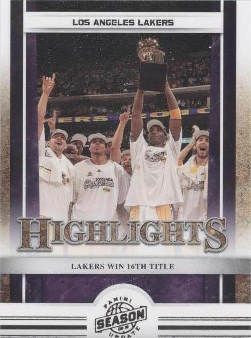 2009-10 Panini Season Update - Highlights Los Angeles Lakers #20 for ...