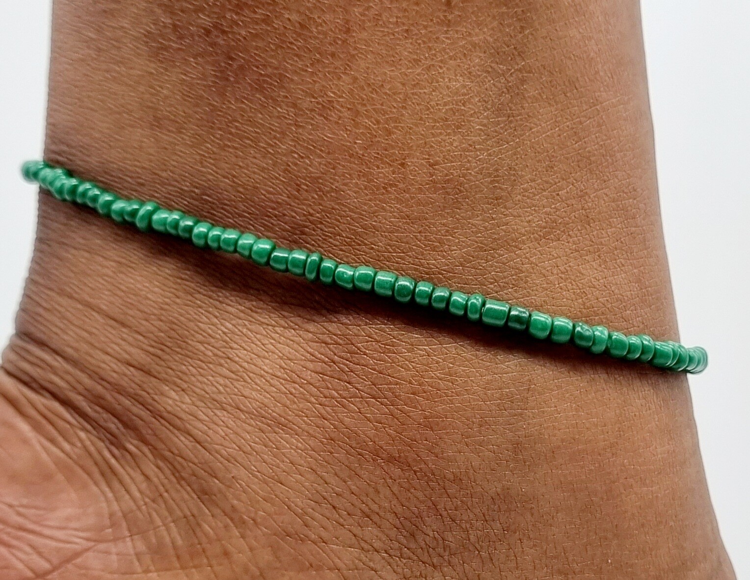 Beaded elastic ankle boho bracelet chain foot anklet friendship 25cm ...
