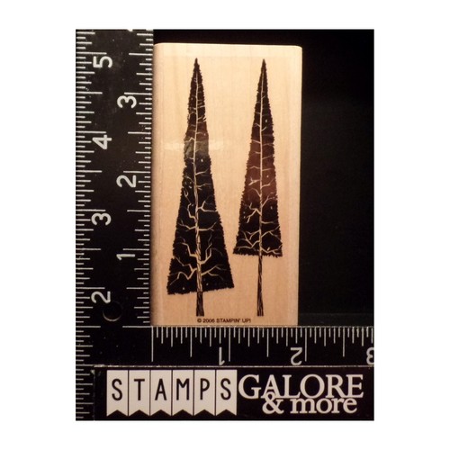 Stampin' Up! RUBBER STAMPS 2006 BOLD PINE EVERGREEN TREES BRANCHES ...