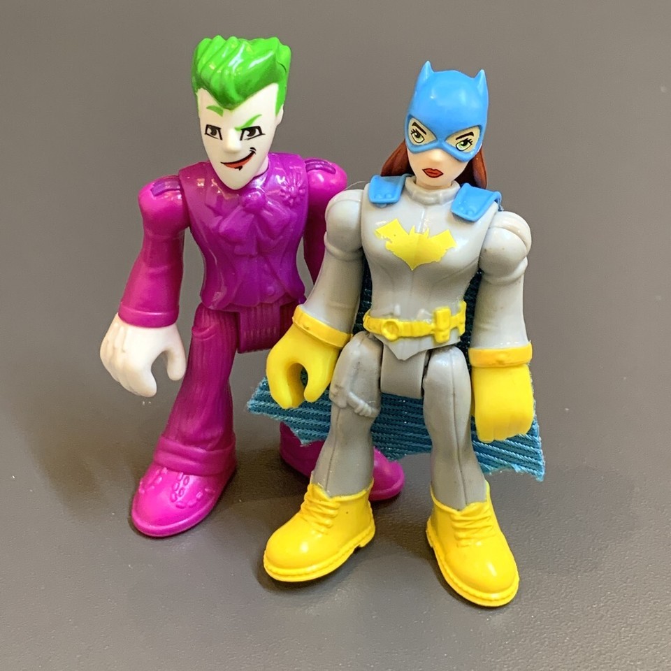 4 Imaginext DC Super Friends Batgirl Joker Batman Action Figure Fisher ...